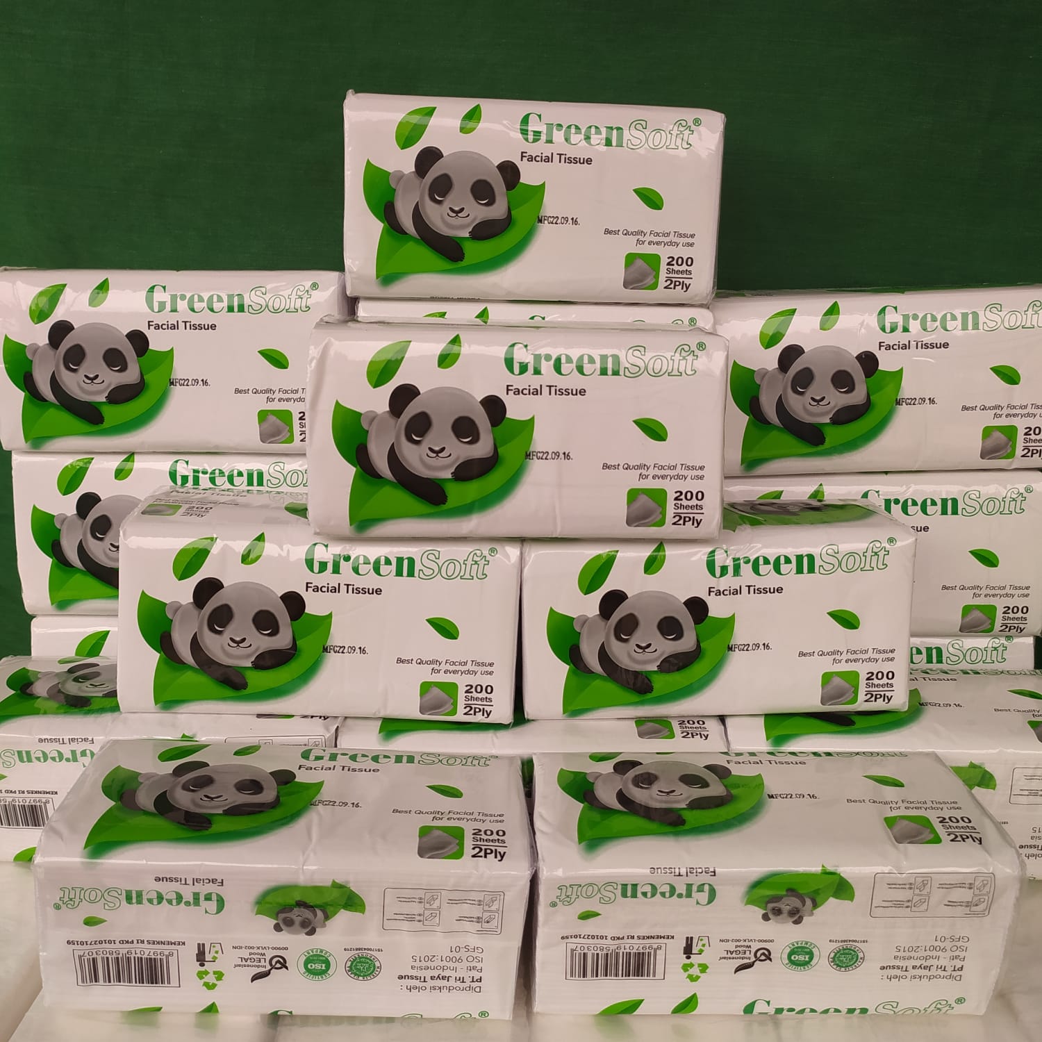 Jual Paket 10 Pcs Tisu Green Soft 200 Sheets Tisue Tissue Green Soft Di ...