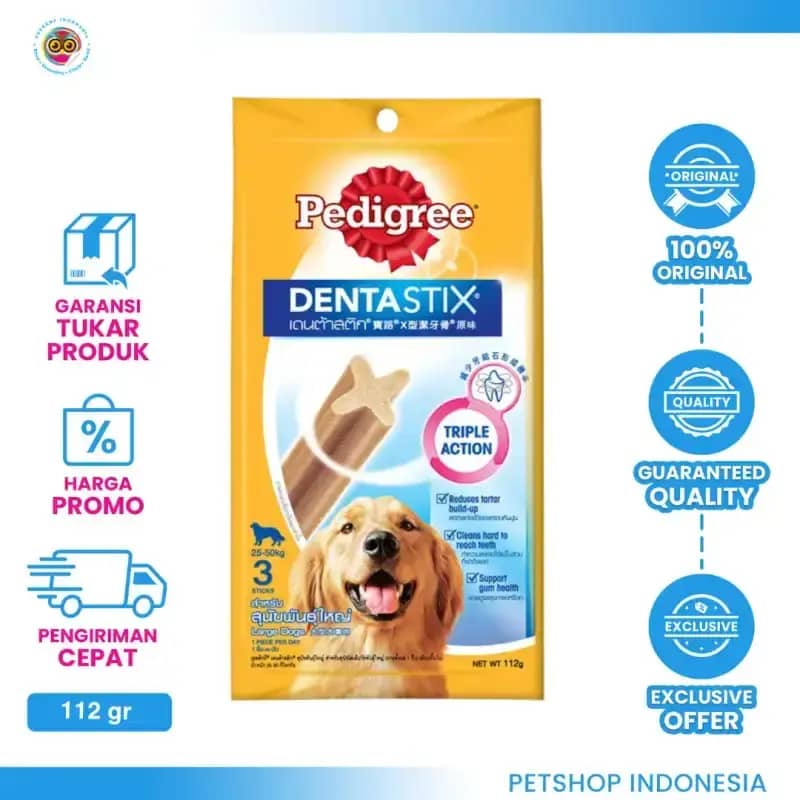 Jual Pedigree Dentastix Large 112gr - Dental Stick Perawatan Gigi ...
