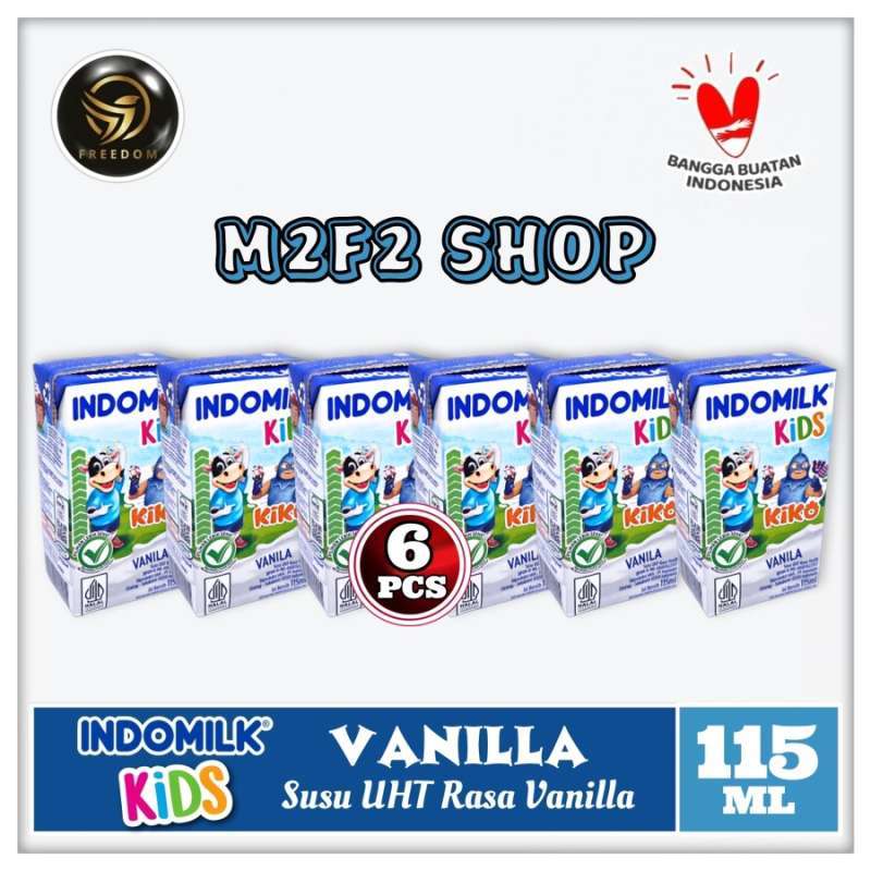 Promo Susu Indomilk Kids Kotak UHT Rasa Vanilla - 115 ml (Kemasan 6 Pcs ...