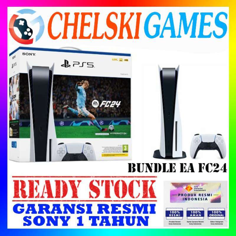 Jual CONSOLE PS5 SONY Playstation 5 Console BUNDLE FC24 - DISC VERSION ...