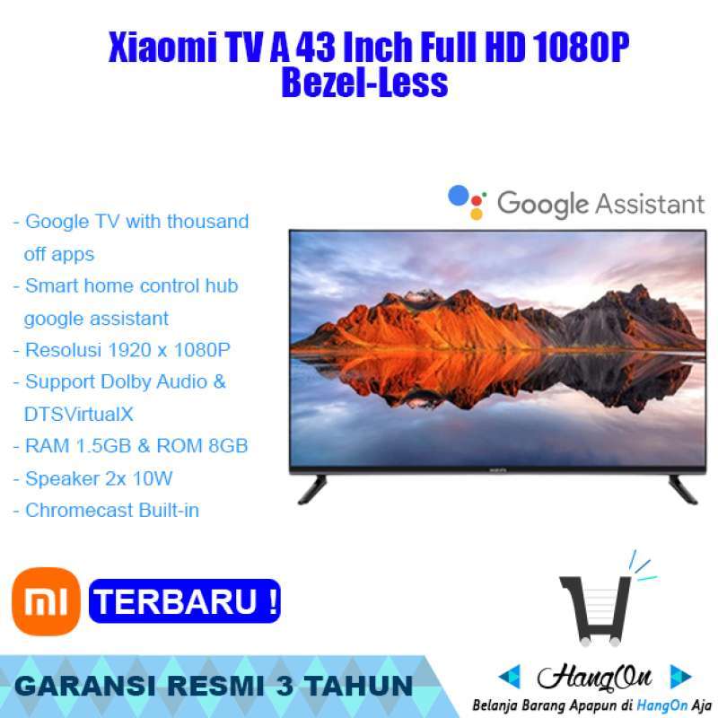 Promo Xiaomi Tv A2 43 43 Inch Fhd Smart Tv Android 11 Mi Digital Dolby ...