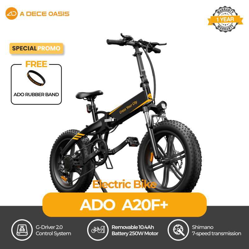 Promo Ado A20f+ Ebike-20 Inch Fat Tire Folding Electric Bike Diskon 6% ...