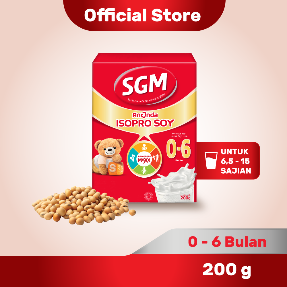 Jual Sgm Ananda Isopro Soy 0-6 Bulan Formula Bayi Bubuk [200 G] Halal Di Seller Danone Official ...