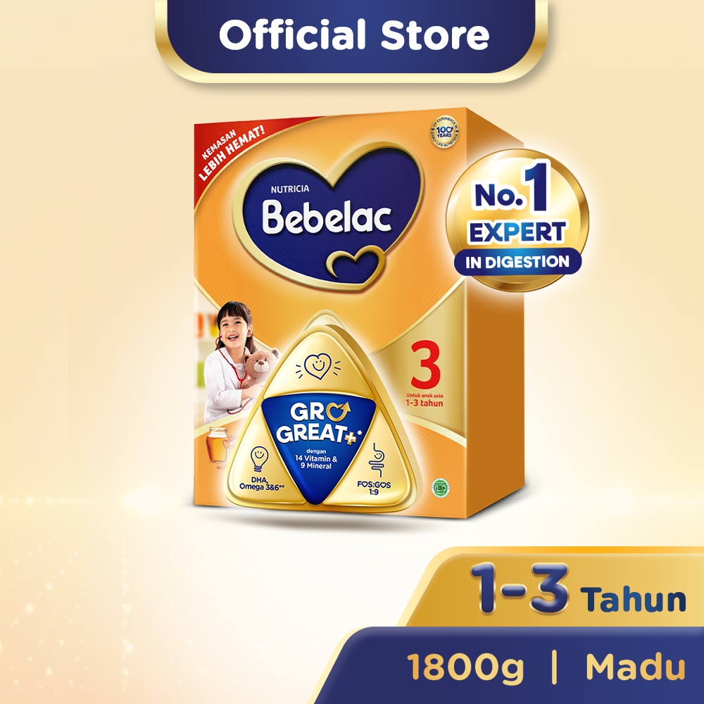 Promo Bebelac 3 Madu Susu Pertumbuhan Bubuk 1800 G Diskon 19% Di Seller Blibli.com - Gudang ...