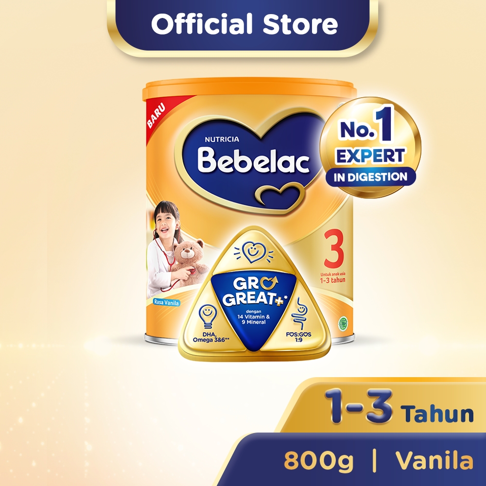 Promo Bebelac 3 Vanila Susu Pertumbuhan Bubuk 800 G Diskon 18% Di Seller Danone Official Store ...