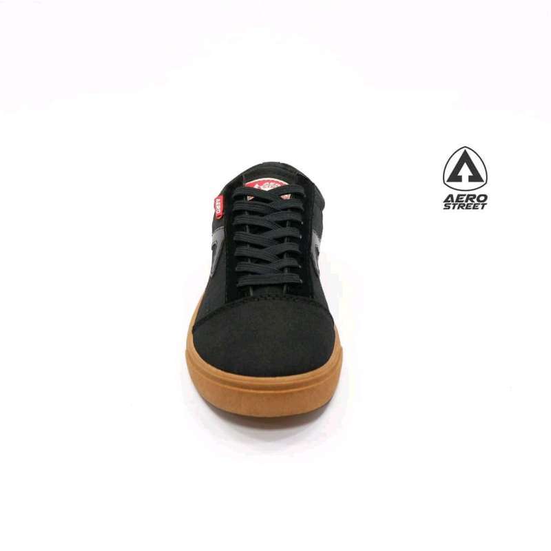 Promo Sepatu Aerostreet Massive Low Hitam Hitam Gum Diskon 44% Di ...