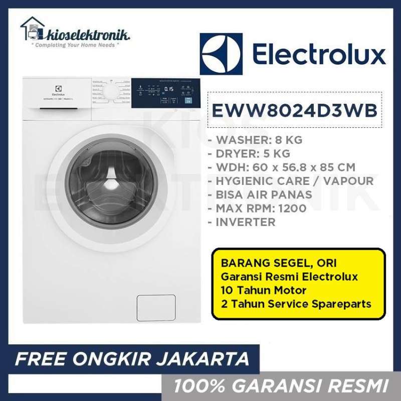 Jual Electrolux Eww8024d3wb Mesin Cuci 8 Kg Dryer 5 Kg - Eww8024 - Eww 8024 Di Seller Kios ...