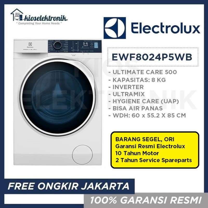 Jual Electrolux Ewf8024p5wb Mesin Cuci Front Loading 8 Kg - Ewf 8024 ...