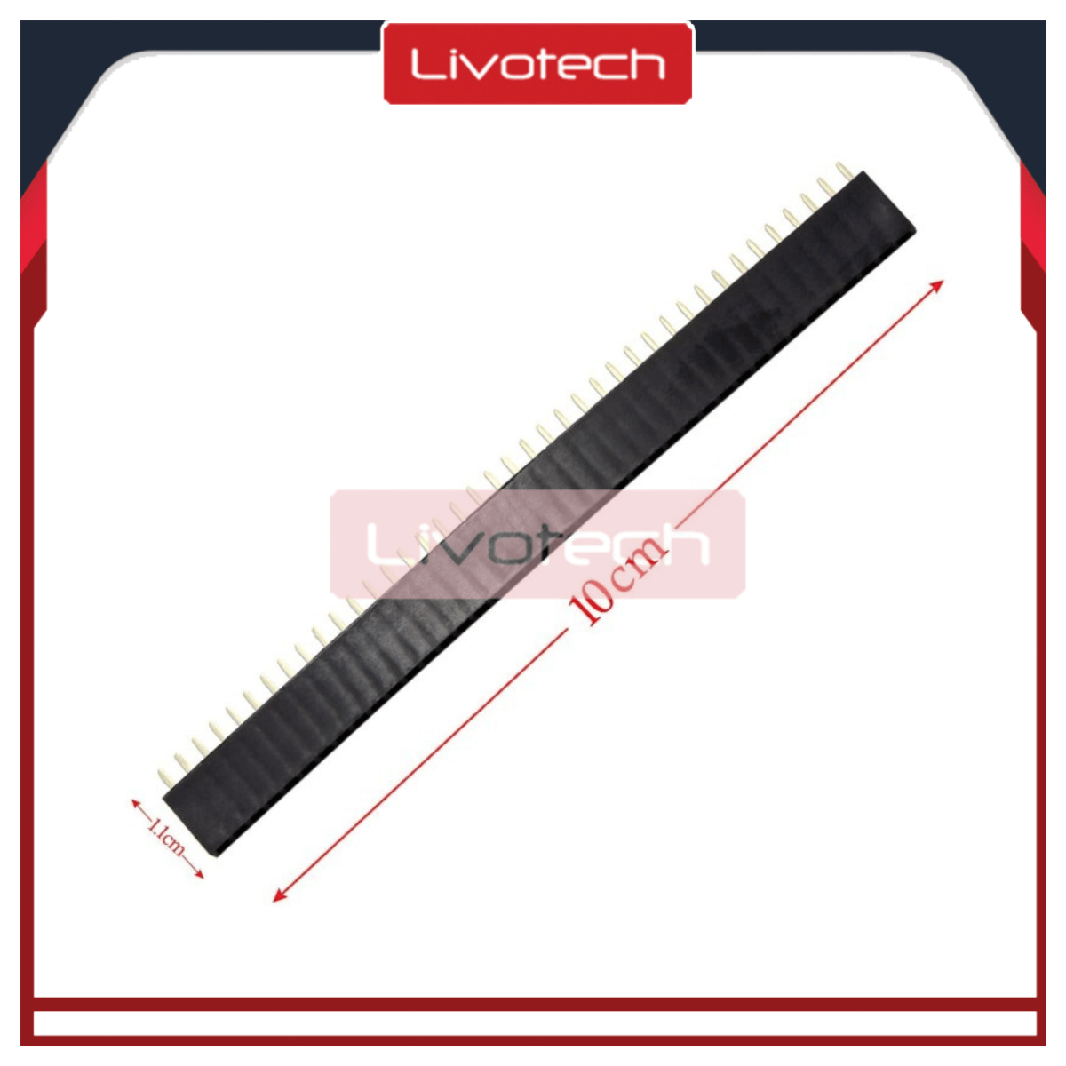 Jual Pin Header Female Single Row 1 X 40 Lurus Straight 2.54mm ...