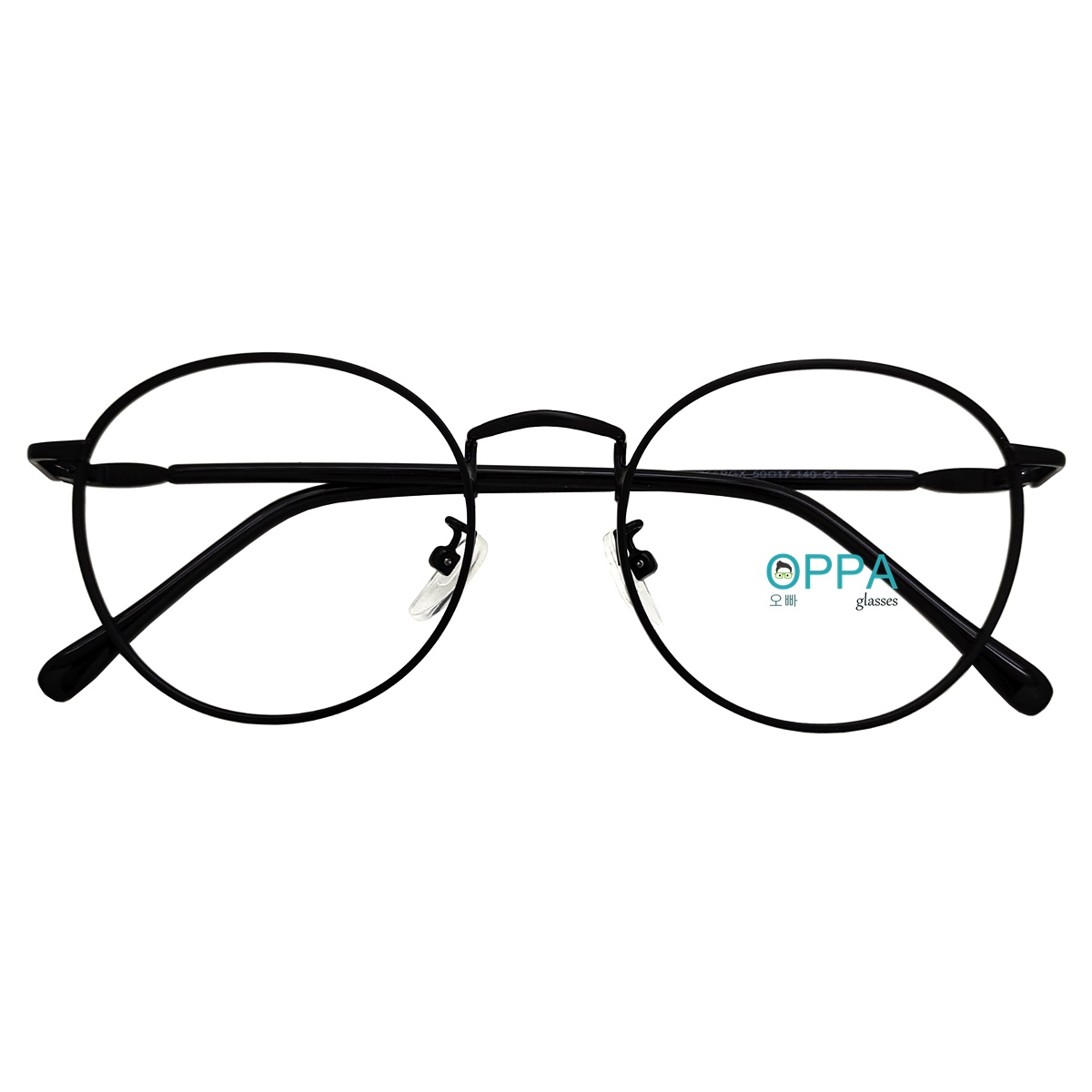 Promo Oppa Glasses OP02 FBL Korea Frame Bulat Minus Kacamata Unisex ...
