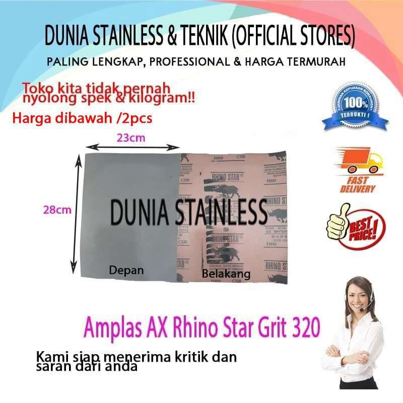 Jual Oem Ax Rhino Star Grit 320 Ampelas Di Seller Dunia Stainless Steel ...