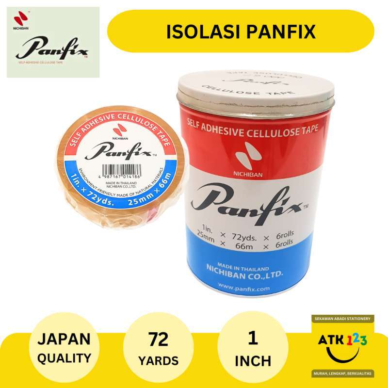 Jual Celulose Tape / Isolasi Panfix 1 x 72 yards di Seller Toko ATK123 ...