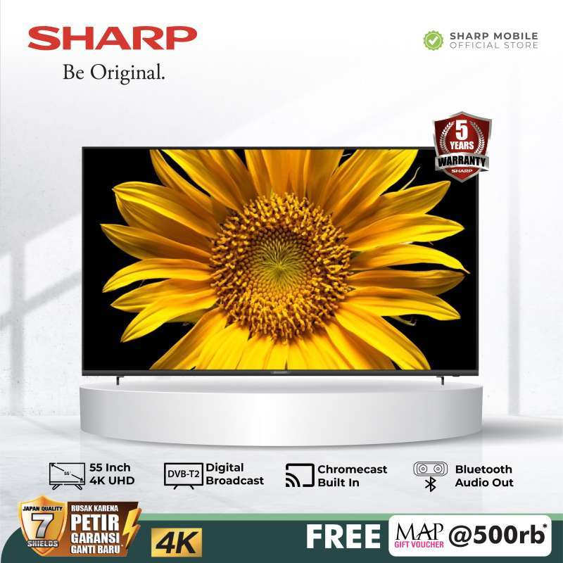 Jual Sharp 55 Inch 4k Uhd Tv 4t-c55ej2x Di Seller Sharp Mobile Official ...