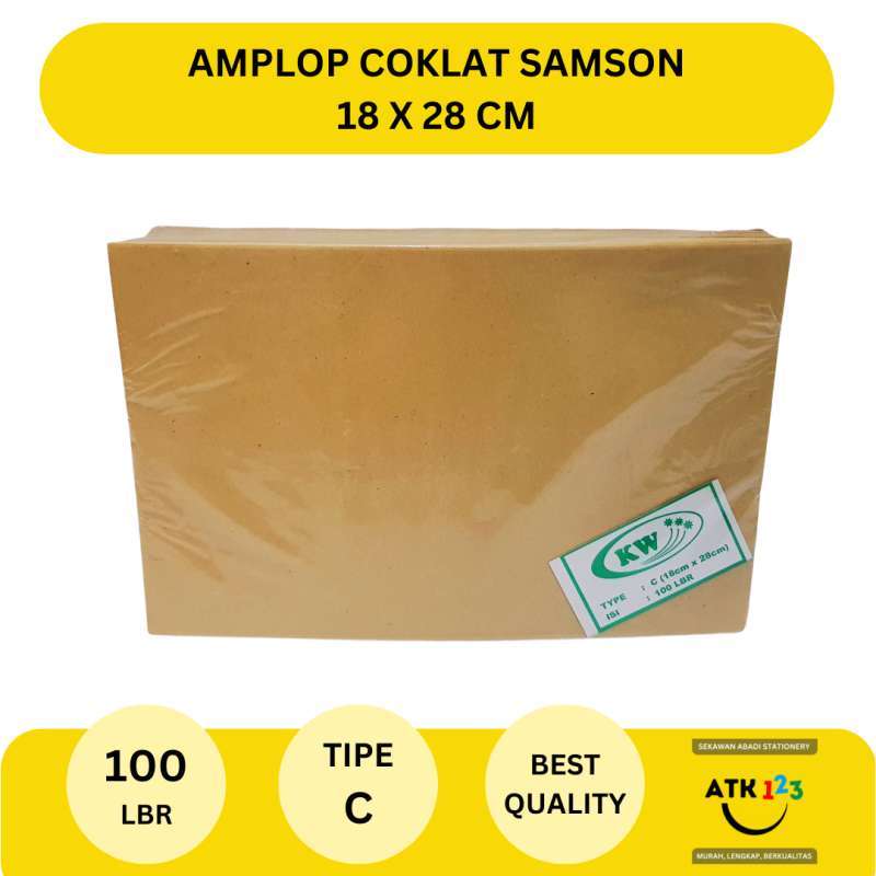 Jual Amplop Coklat Samson C Ukuran 18x28cm / Amplop Dokumen / Lamaran Kerja Di Seller Toko ...