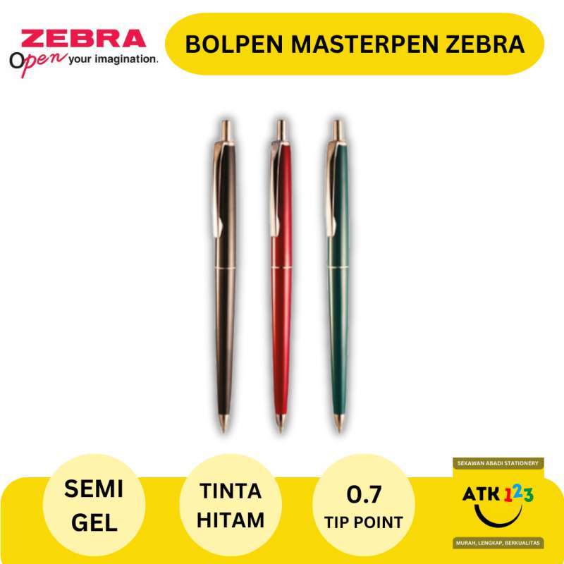 Jual Ballpoint / Bolpen / Pulpen Masterpen Merk Zebra 0.7 Di Seller ...