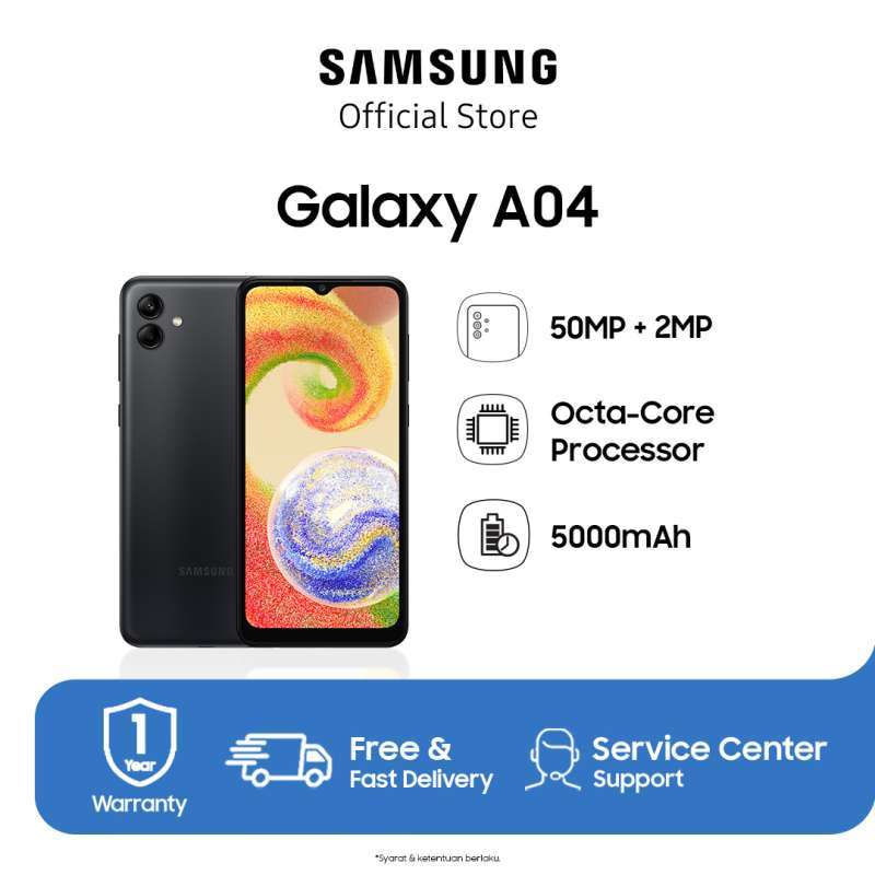 Jual Samsung Galaxy A04 Smartphone [4/64gb] - Black Di Seller Samsung ...