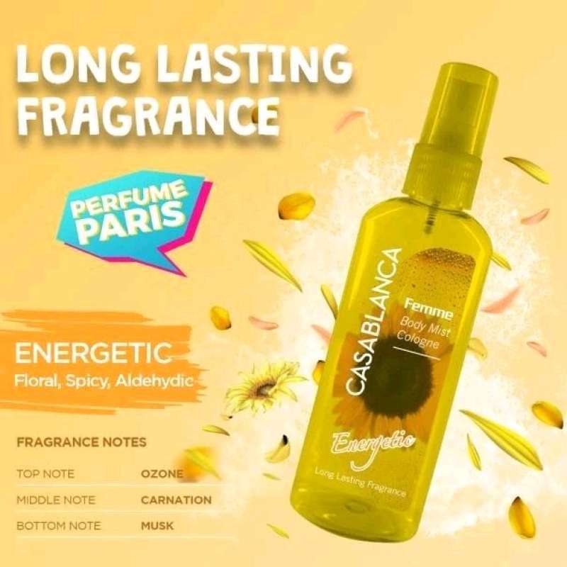 Jual Casablanca Body Mist Spray Cologne 100ml - Kuning Di Seller New ...