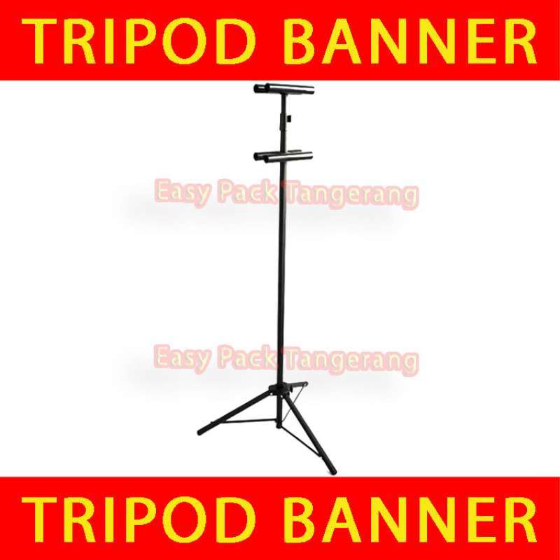 Jual Standing Tripod Banner Display 2 Sisi Poster Lengkap Siap Pakai ...
