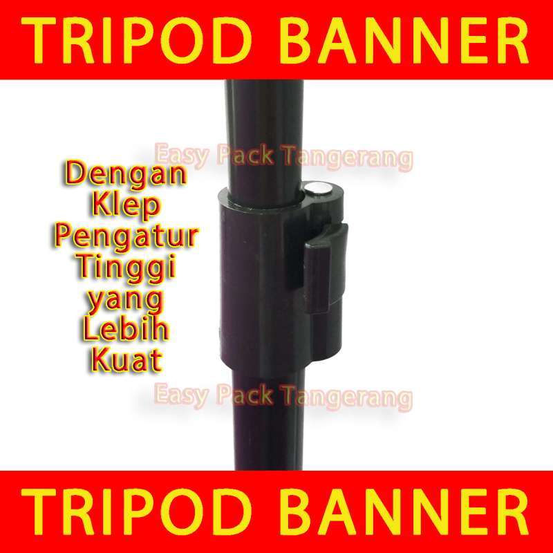 Jual Standing Tripod Banner Display 2 Sisi Poster Lengkap Siap Pakai ...