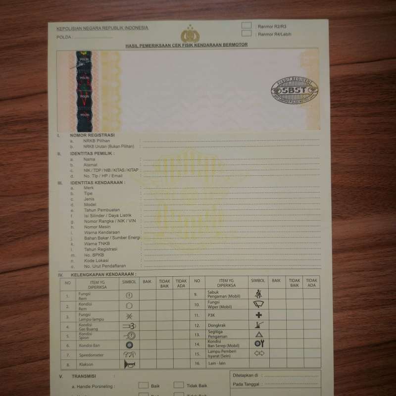 Jual Kertas Gesek nomor rangka mesin mobil motor - STEMPEL di Seller ...
