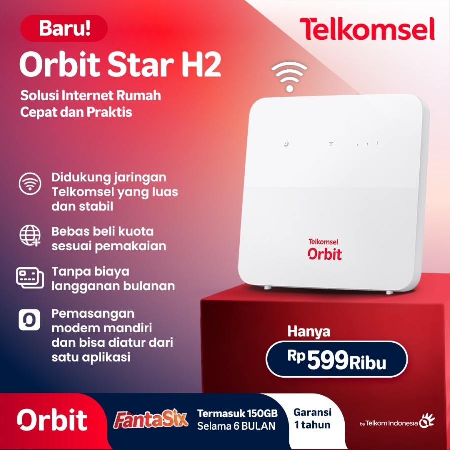 Jual Huawei B320 Telkomsel Orbit Star H2 Modem Router WiFi High Speed ...
