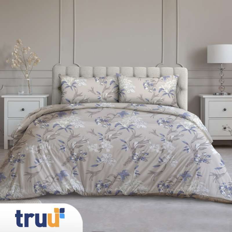 Jual TRUU Bed Cover Luxe Rayon-Mix Lily Purple TR.TRBC01 di Seller truu ...