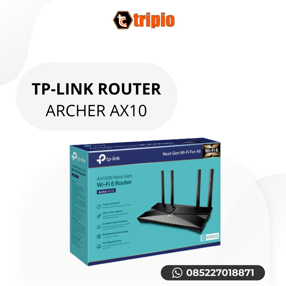 Jual Tp-link Archer Ax10 Ax1500 Dual-band Wi-fi 6 Router Di Seller ...