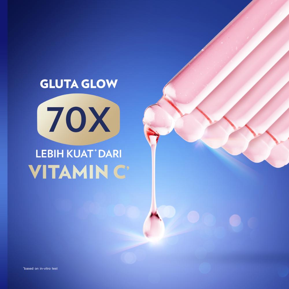 Promo Vaseline Healthy Bright Gluta Hyaluron & Peptide Serum Overnight ...