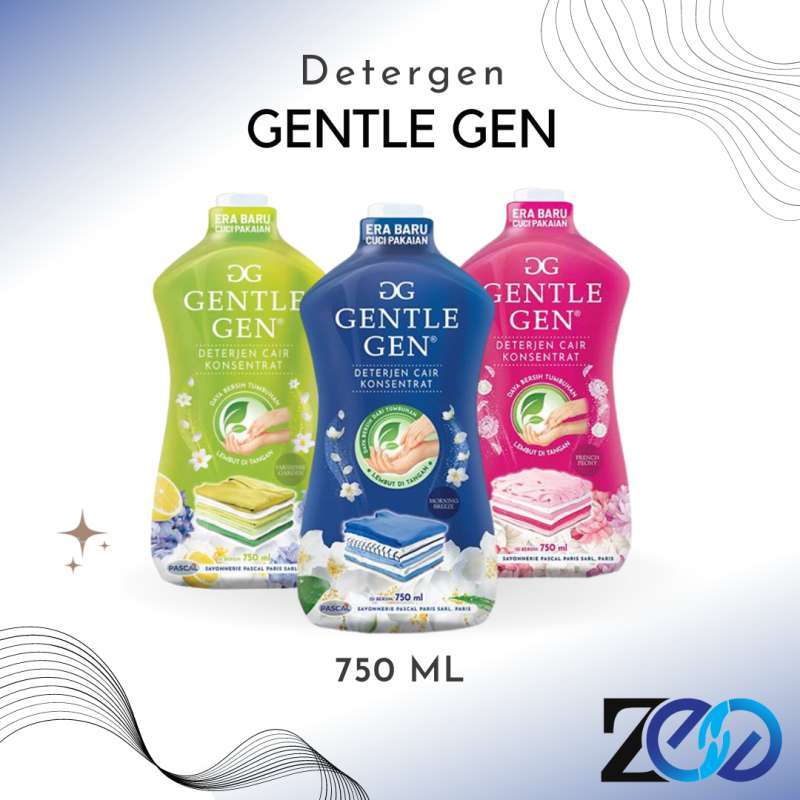 Jual Gentle Gen Liquid Detergent Parisienne Garden 750 mL - Hijau di ...