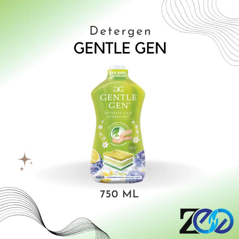 Jual Gentle Gen Liquid Detergent Parisienne Garden 750 mL - Hijau di ...