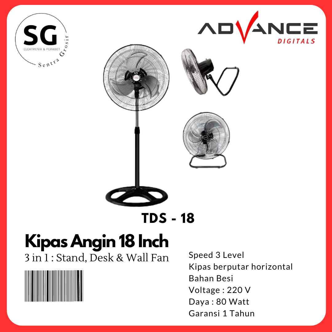 Jual Advance Kipas Angin Tornado 18 Inch TDS - 18 / Kipas Tornado ...
