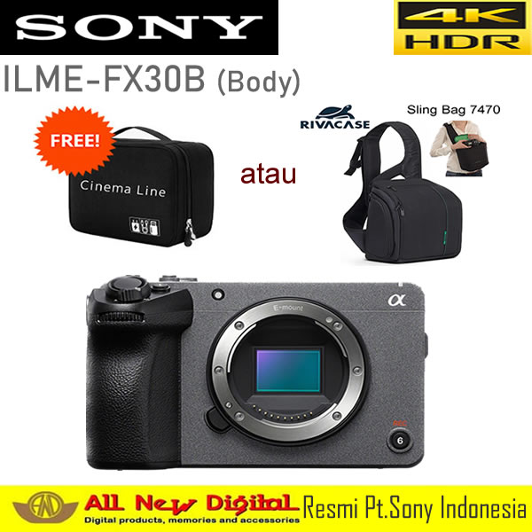 Jual Sony Cinema Line Ilme Fx30 Body - Exmor R Aps-c 120p 4:2:2 10 Bit - Ilme-fx30bodyonly Di ...