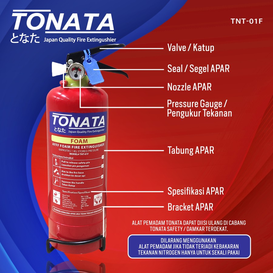 Promo Tonata Set Komplit Apar [tabung 1 Kg + Foam 1 Kg + Nitrogen ...