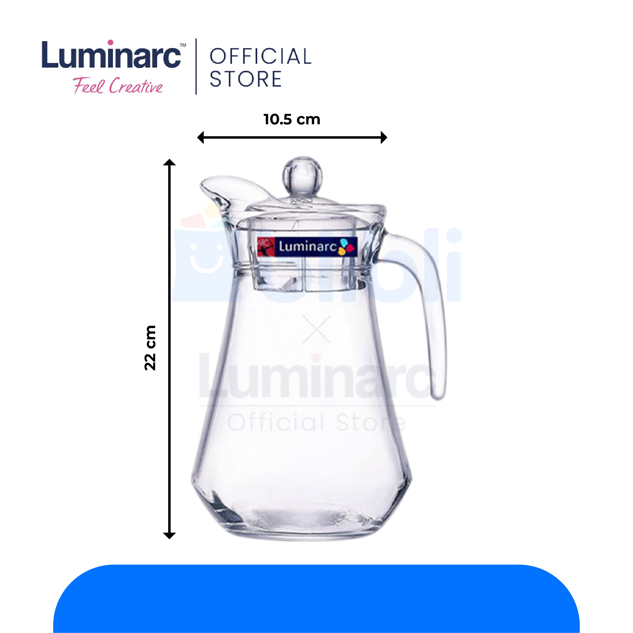 Promo Luminarc Teko Arc Jug 1 Liter / Pc Diskon 12% Di Seller Luminarc Official Store - Ancol ...