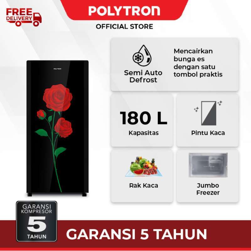 Promo Polytron Pra 18crx Kulkas 1 Pintu Belleza Varia 180 Liter Diskon ...