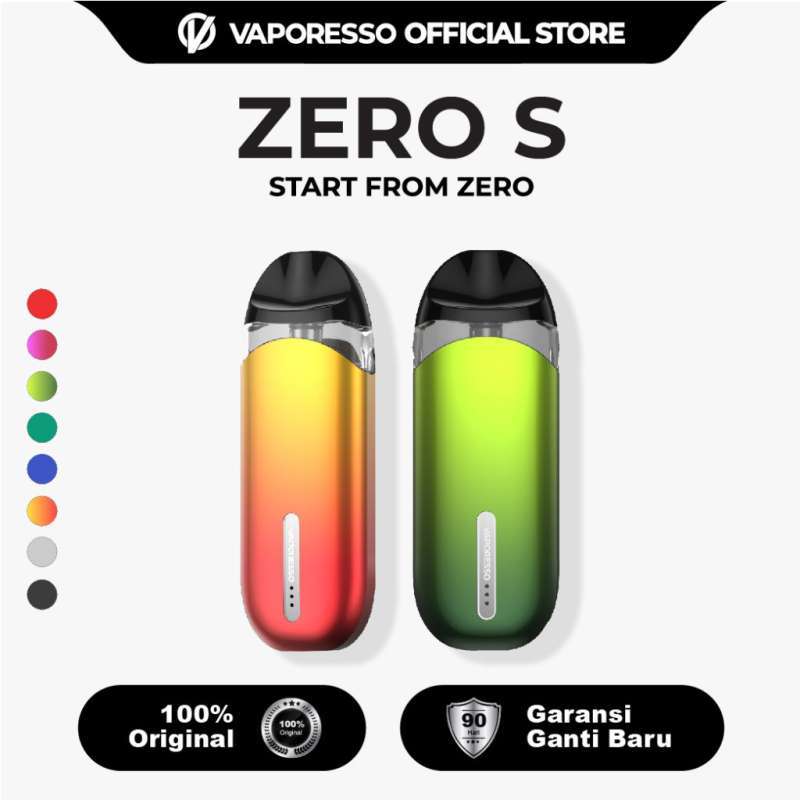 Jual Vaporesso Zero S Pod Kit 650mah 2ml Pod Vape 100% Original Di ...