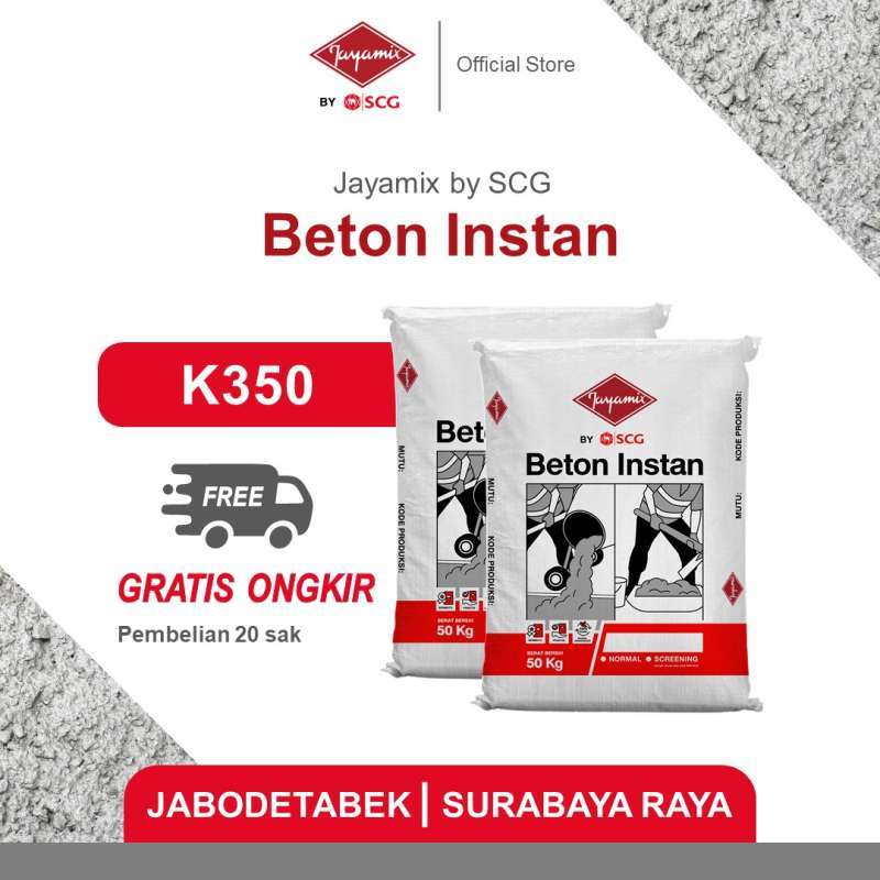 Jual Jayamix By Scg Beton Instan K350 Screening (20 Sak) Di Seller ...