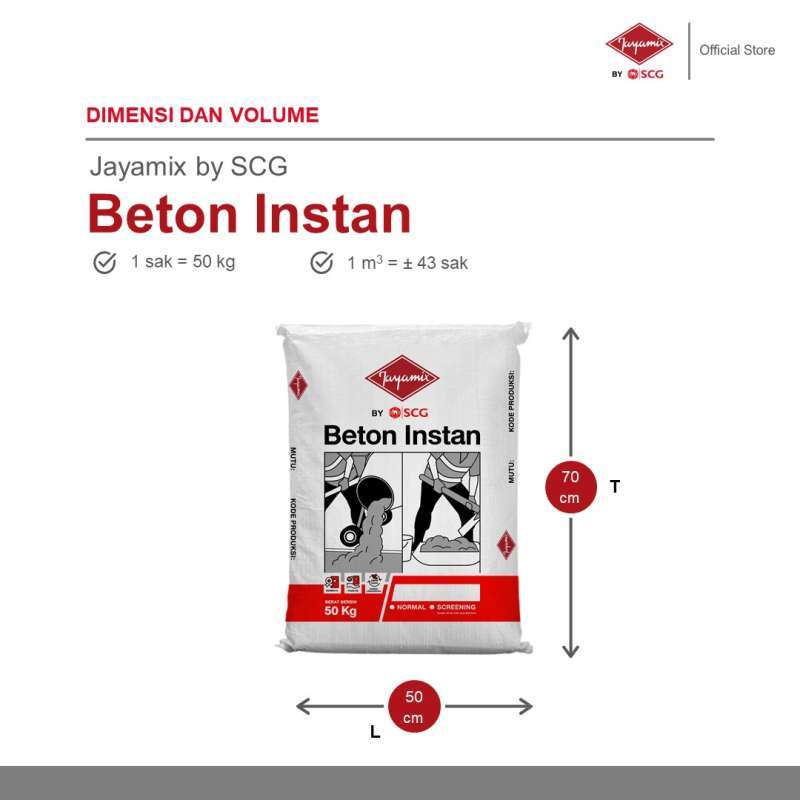 Jual Jayamix By Scg Beton Instan K350 Screening (20 Sak) Di Seller ...