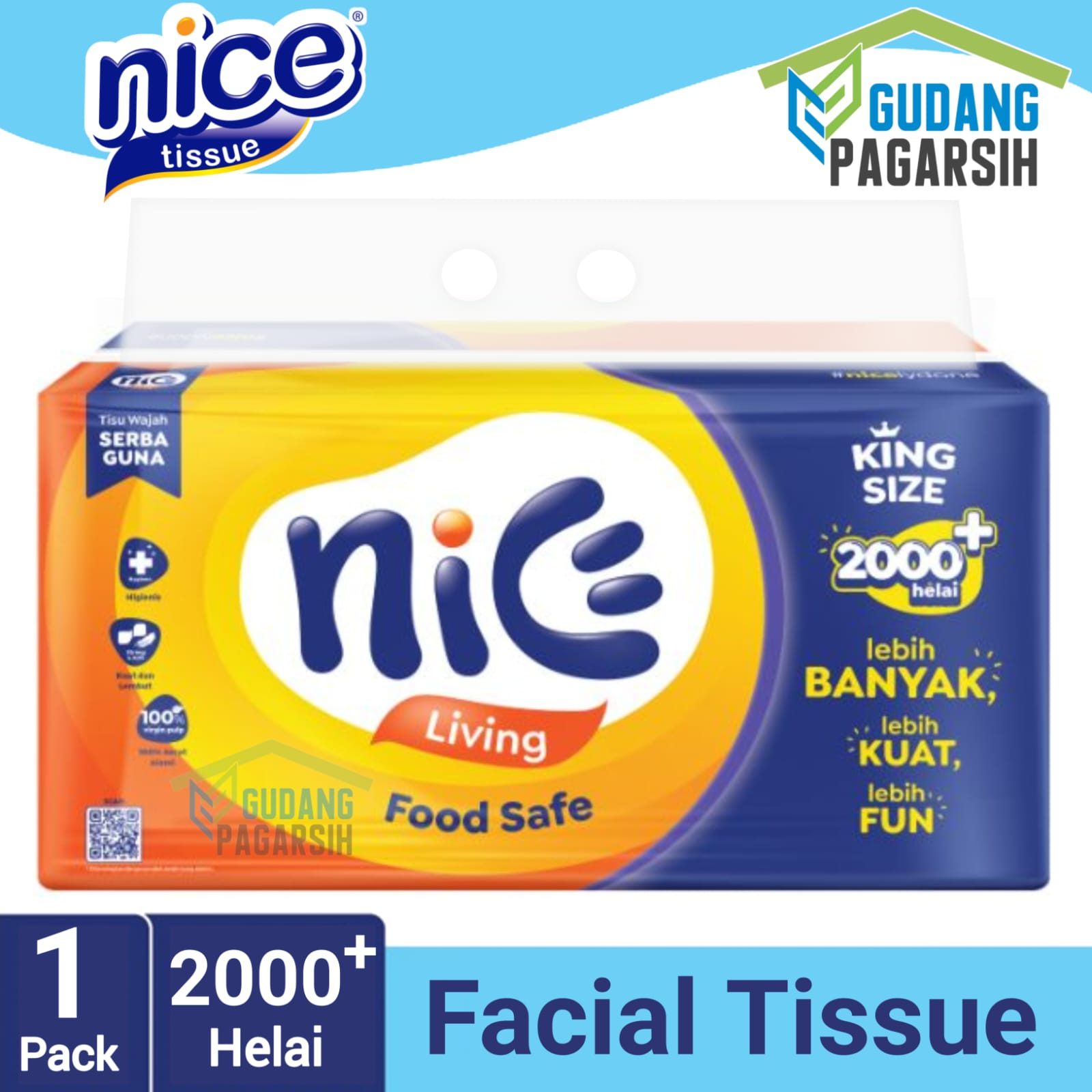 Promo Nice Facial Tissue [900 Gr/ 2 Ply] Diskon 11% Di Seller Gudang ...