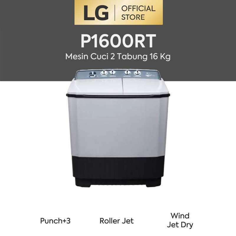 Promo Lg Mesin Cuci Twin Tub / 2 Tabung 16kg - 3 Program Pencucian ...