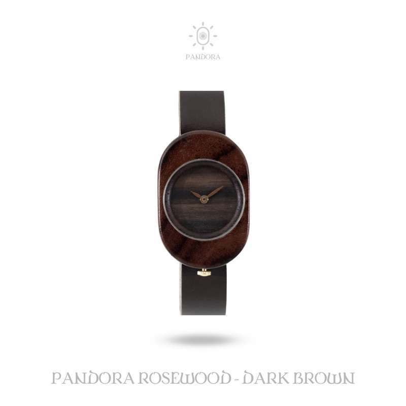 Promo Eboni Jam Tangan Kayu Pandora Rosewood -dark Brown Diskon 45% Di ...