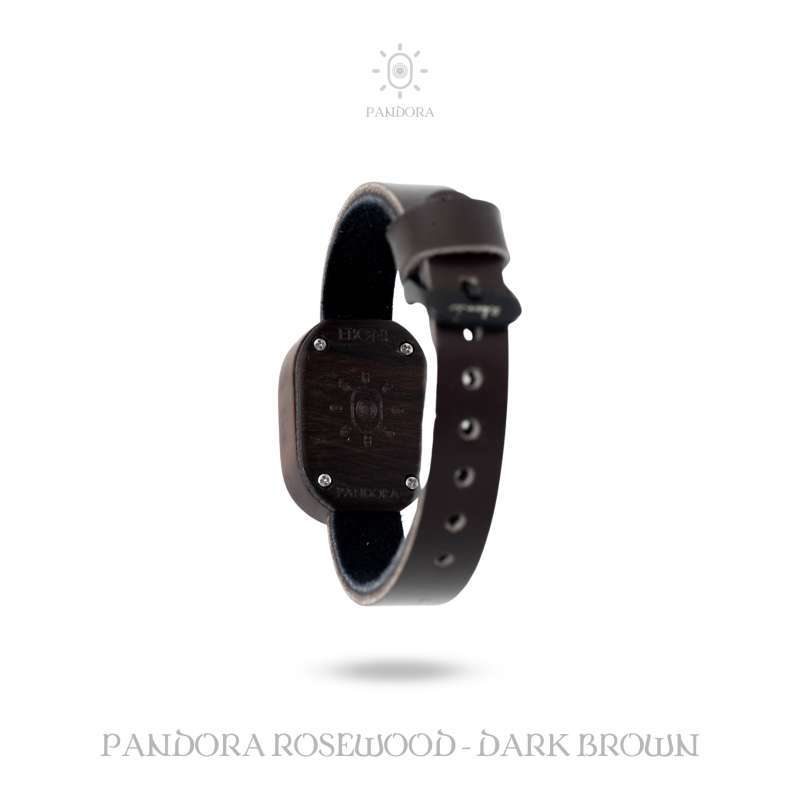 Promo Eboni Jam Tangan Kayu Pandora Rosewood -dark Brown Diskon 45% Di ...