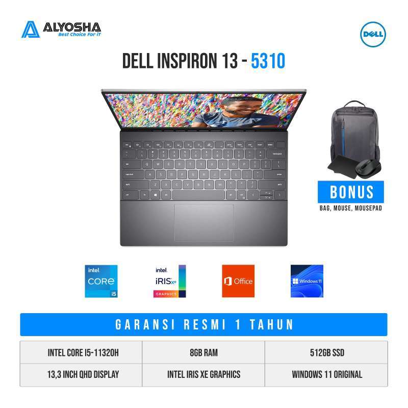Jual Dell Insppiron 5310 Intel Core I5 11300h/ 8gb /512 Gb Ssd/ Nvidia Geforce Mx 450 2gb ...