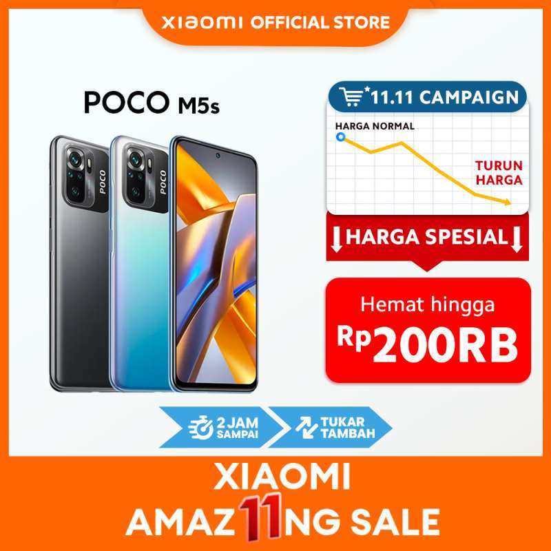 Jual POCO Official POCO M5s (4/64GB) | (6/128GB) Helio G95 64MP Quad ...
