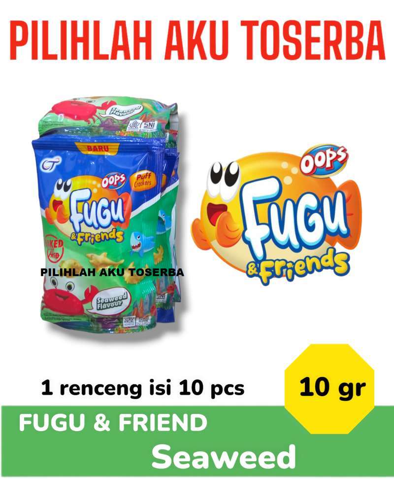 Promo Fugu & Friends 10 Gr Seaweed / Rumput Laut - ( Harga 1 Pack Isi 10 ) Diskon 18% Di Seller ...