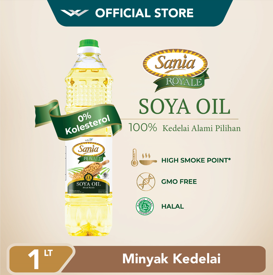 Promo Sania Royale Soya Oil Botol 1 L Diskon 33% Di Seller Sania - Oil ...