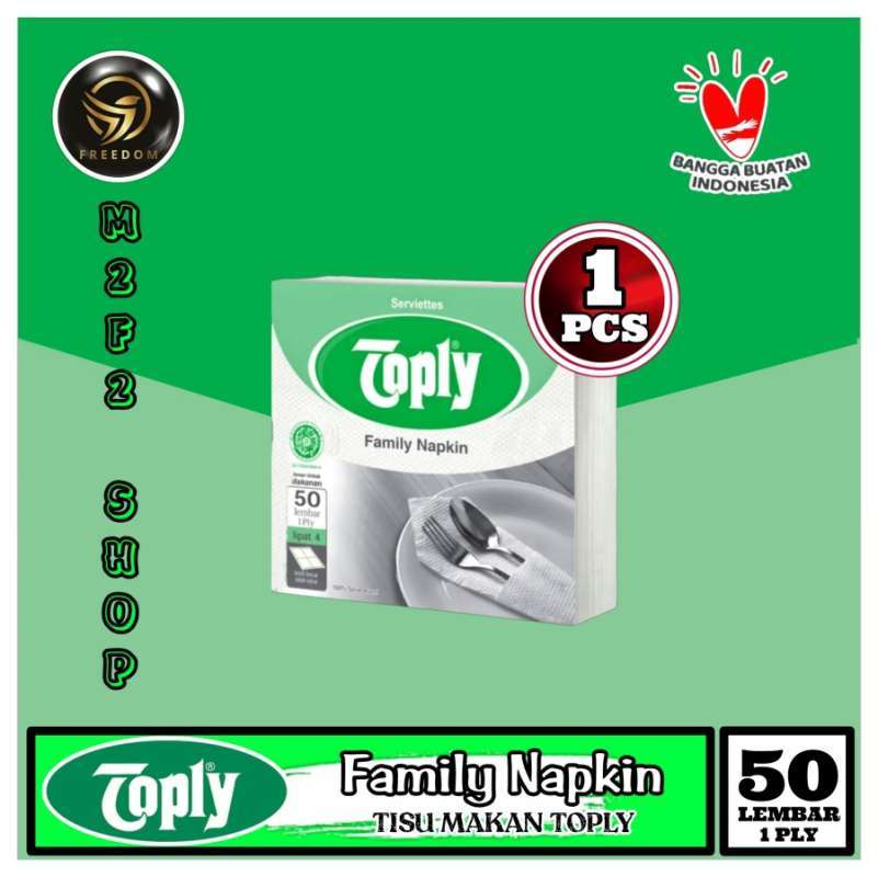 Promo Tisu Makan Toply Serviettes Napkin Tissue - 50 sheets (Kemasan ...