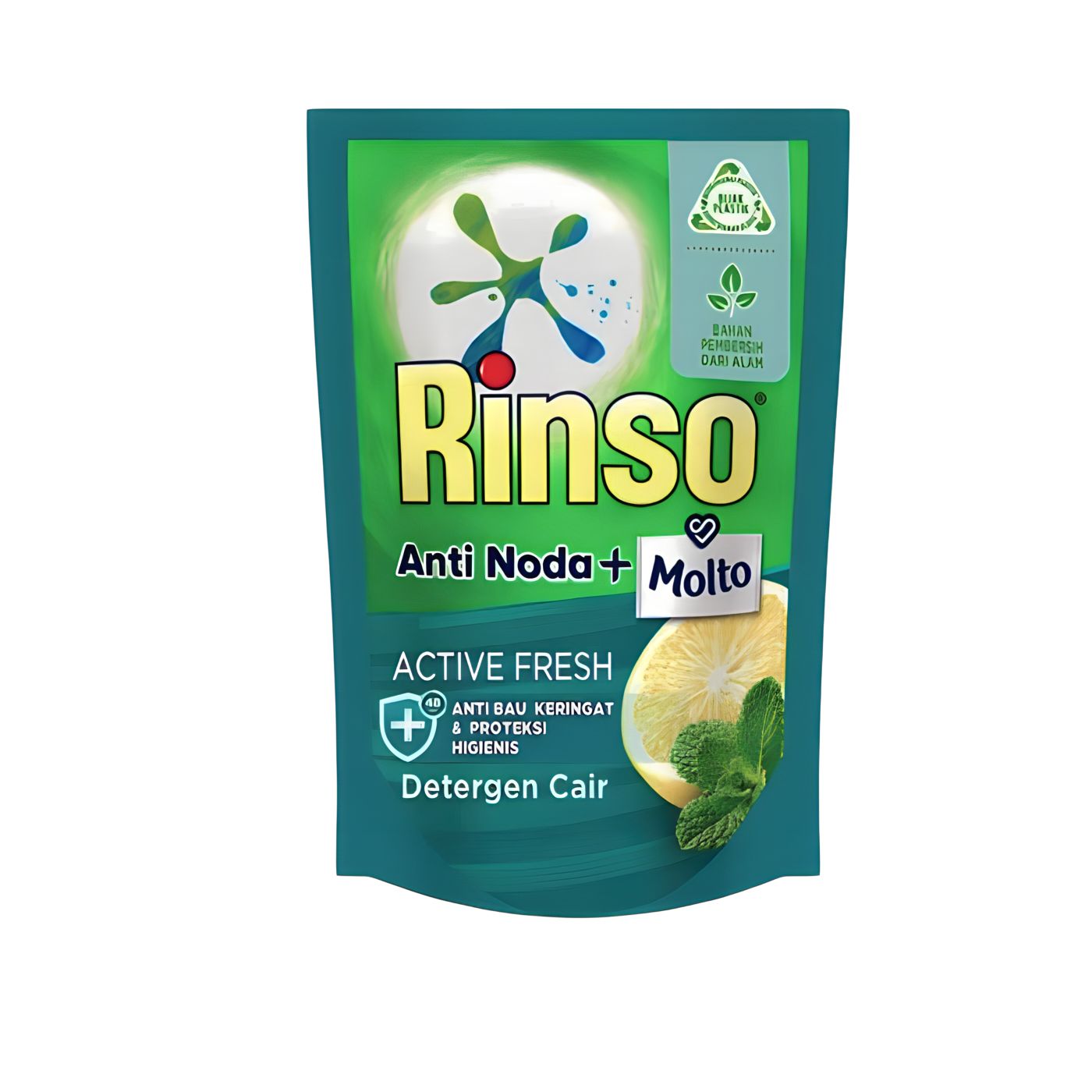 Jual Rinso Detergen Cair Anti Noda + Molto Active Fresh [700mL] di ...