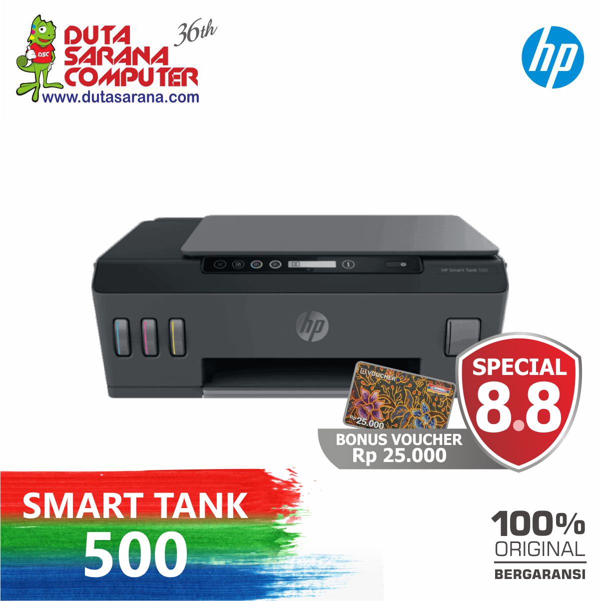 Jual Printer HP 500 Printer Smart Tank All In One [Print/ Scan/ Copy ...