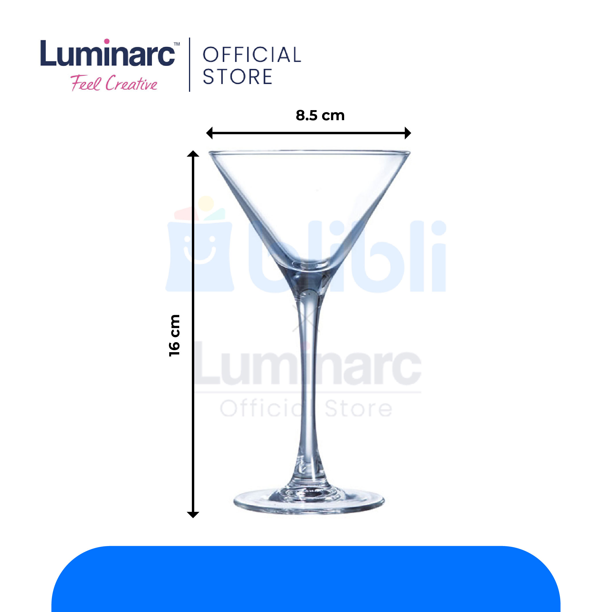 Promo Luminarc Gelas Berkaki Signature Cocktail 140 Ml / 4 Pcs Diskon ...